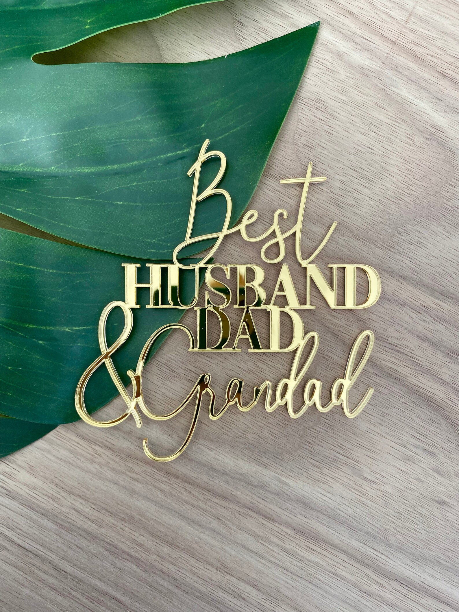 Best Dad Cake Charm Husband Cake Charm New Job Cake Topper - Etsy