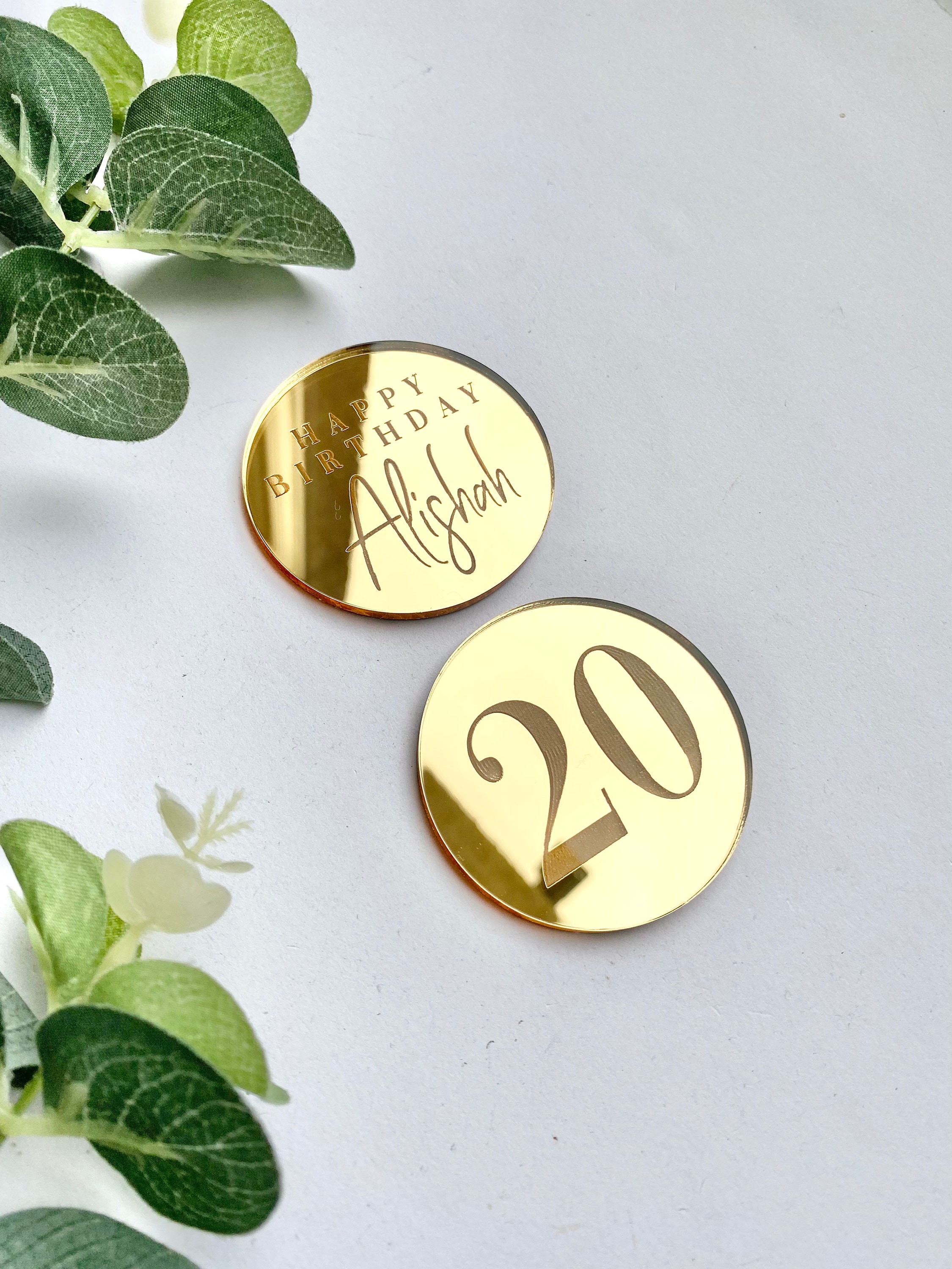 Personalised Birthday Cupcake Discs-cupcake Topper -birthday Cake Decor ...