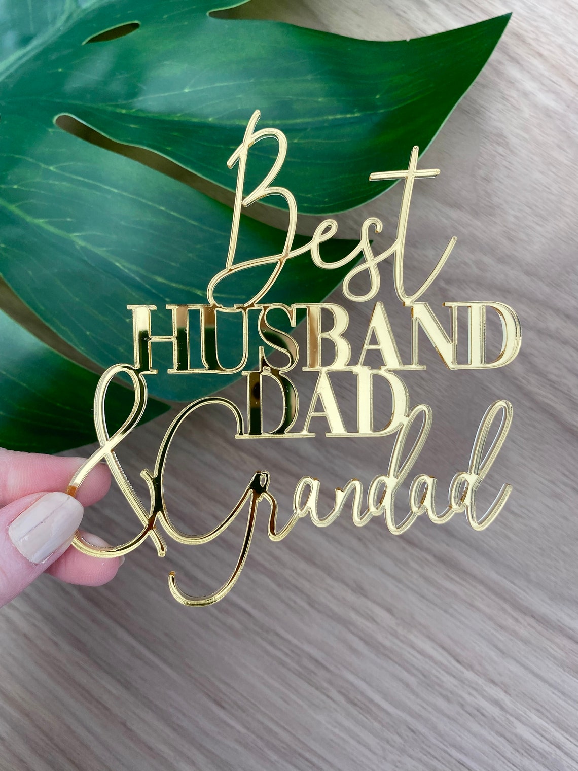 Best Dad Cake Charm Husband Cake Charm New Job Cake Topper - Etsy