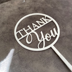 Thank You Bouquet Topper - Cake Topper - Bouquet Toppers - Flower ...