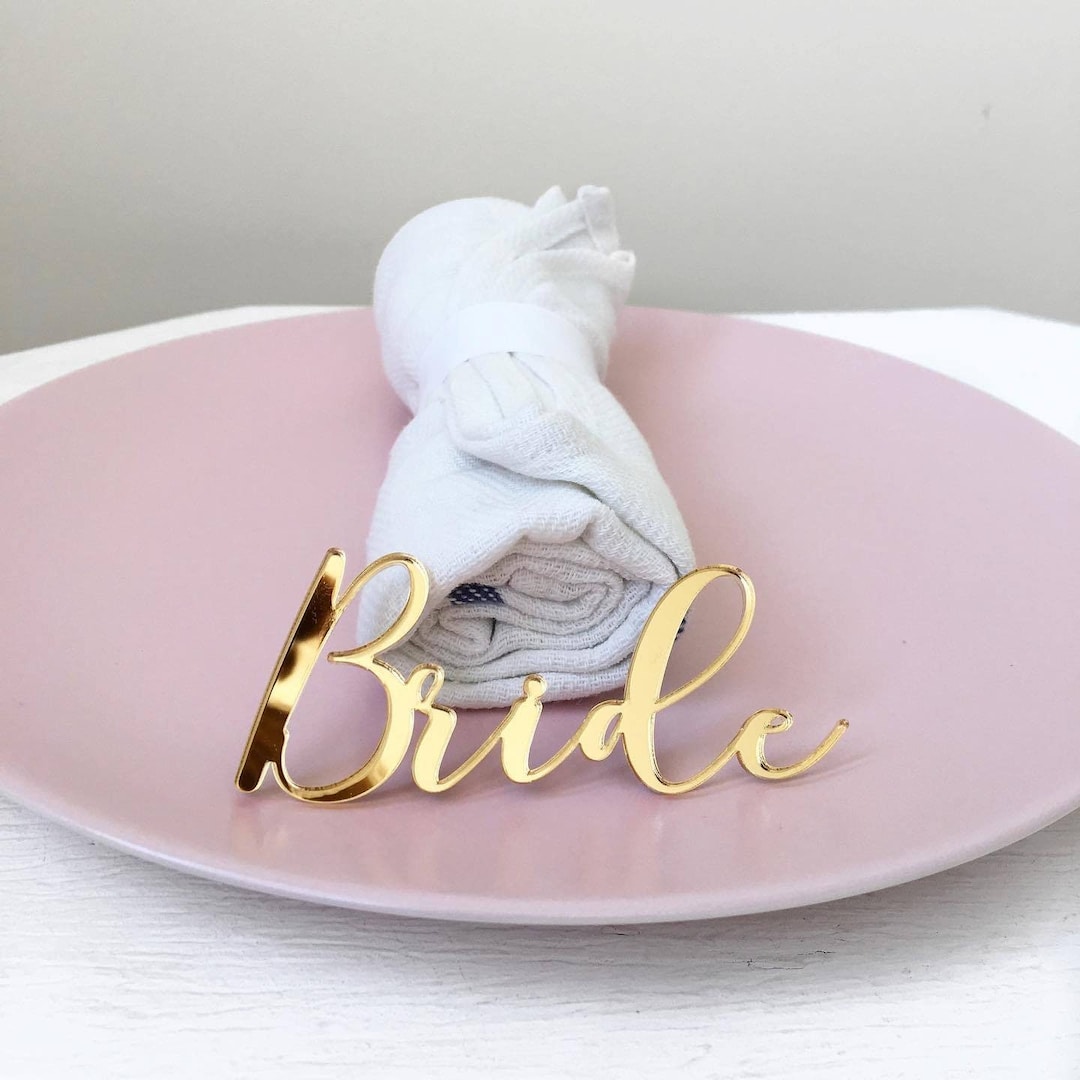 Name Setting - Wedding Place Cards, Acrylic Name Settings - Table Decor ...