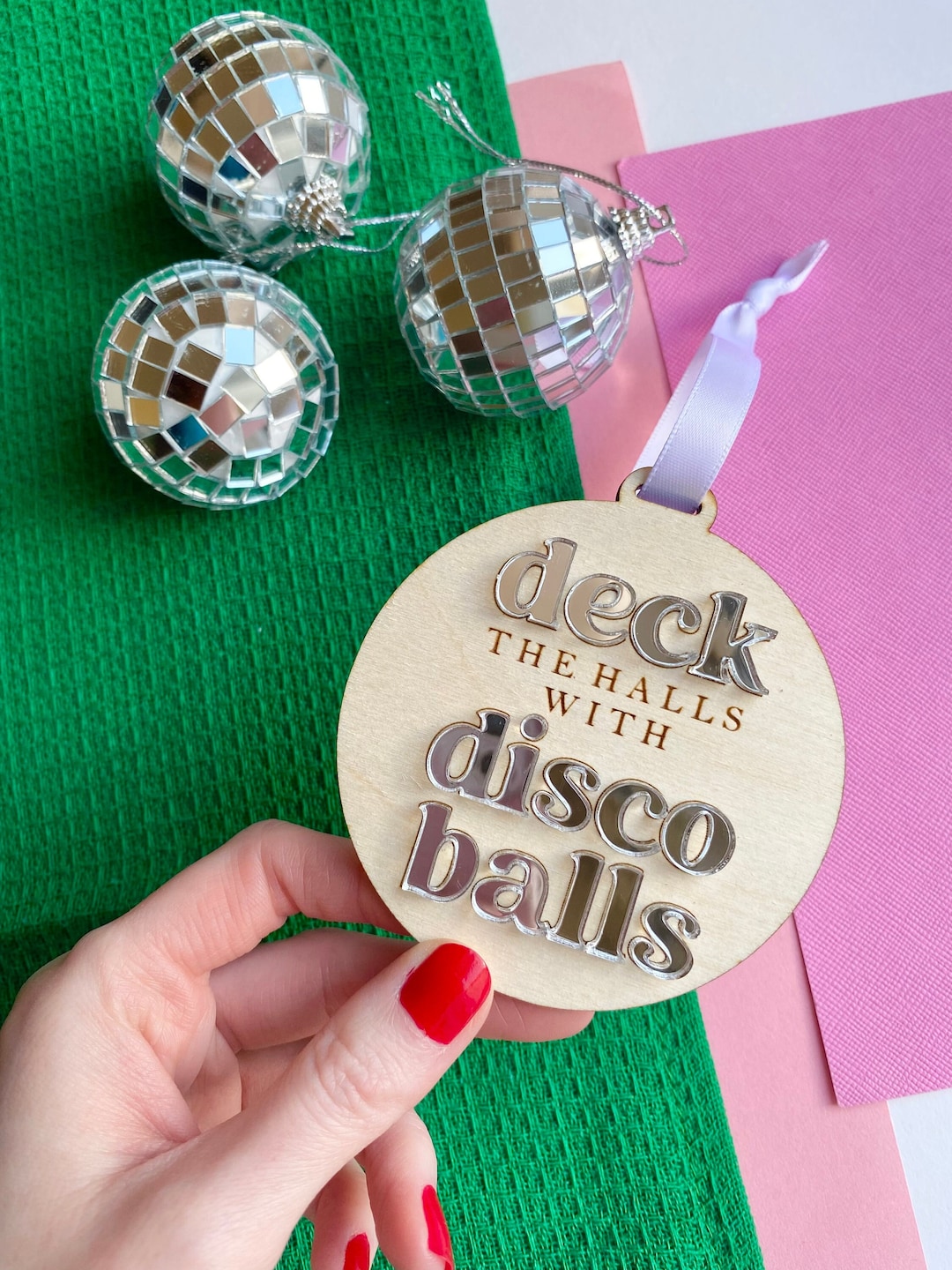 Deck the Halls With Disco Balls Tree Decoration Christmas Tree ...