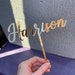 Gold Acrylic Cake Topper - Birthday Cake Topper - Gold Cake Decor ...