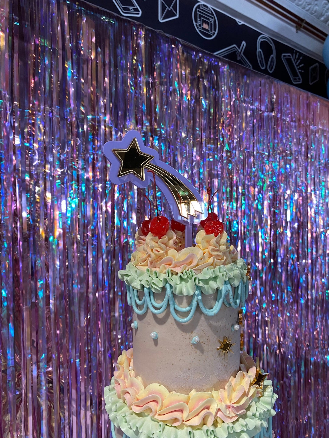 Shooting Star Cake Topper - Star Cake Topper - Baby Shower Cake Topper ...