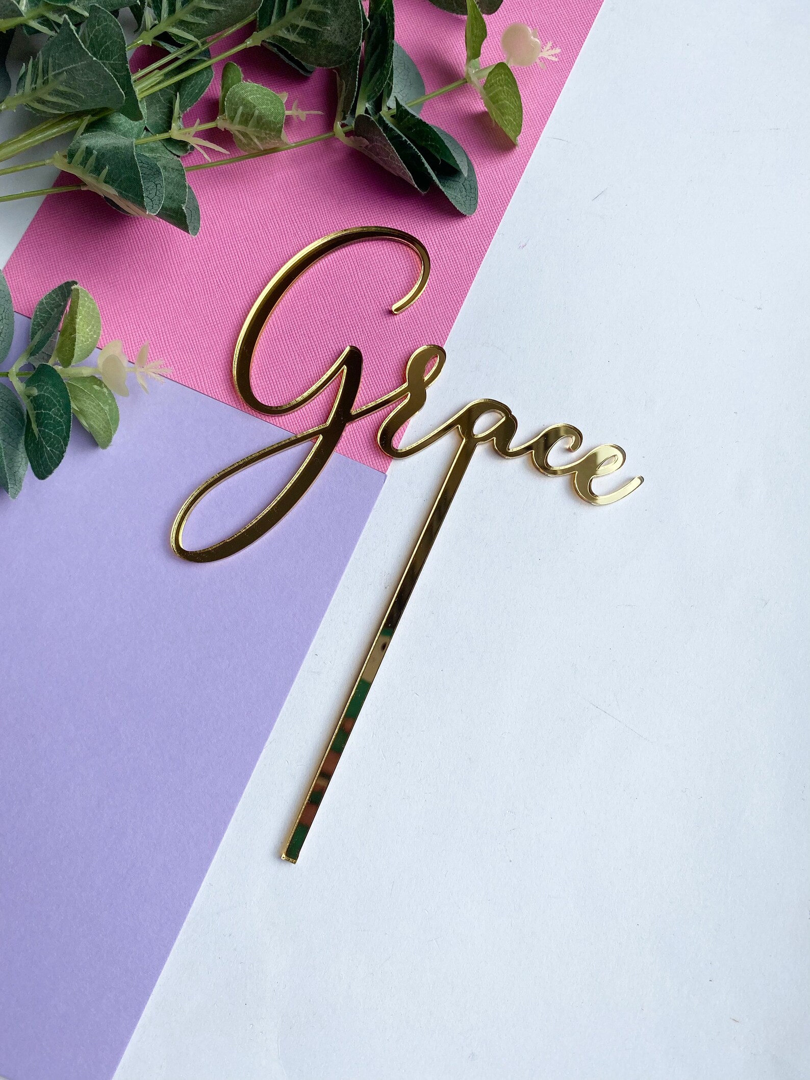 Name Cake Topper - Birthday Cake Topper - Party Supplies - Personalised ...