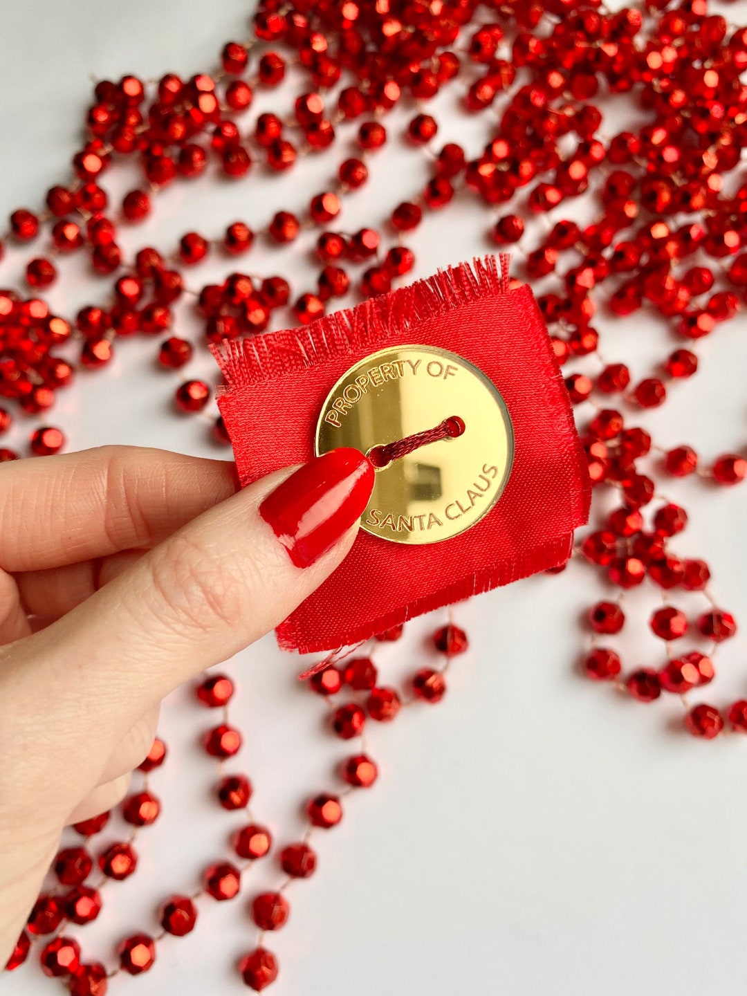 Santa’s Lost Button - Gold Santa Button - Magic Santa Button - Magic ...