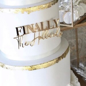 Finally Married Cake Topper - Wedding Cake Topper - Wedding Cake Charm ...