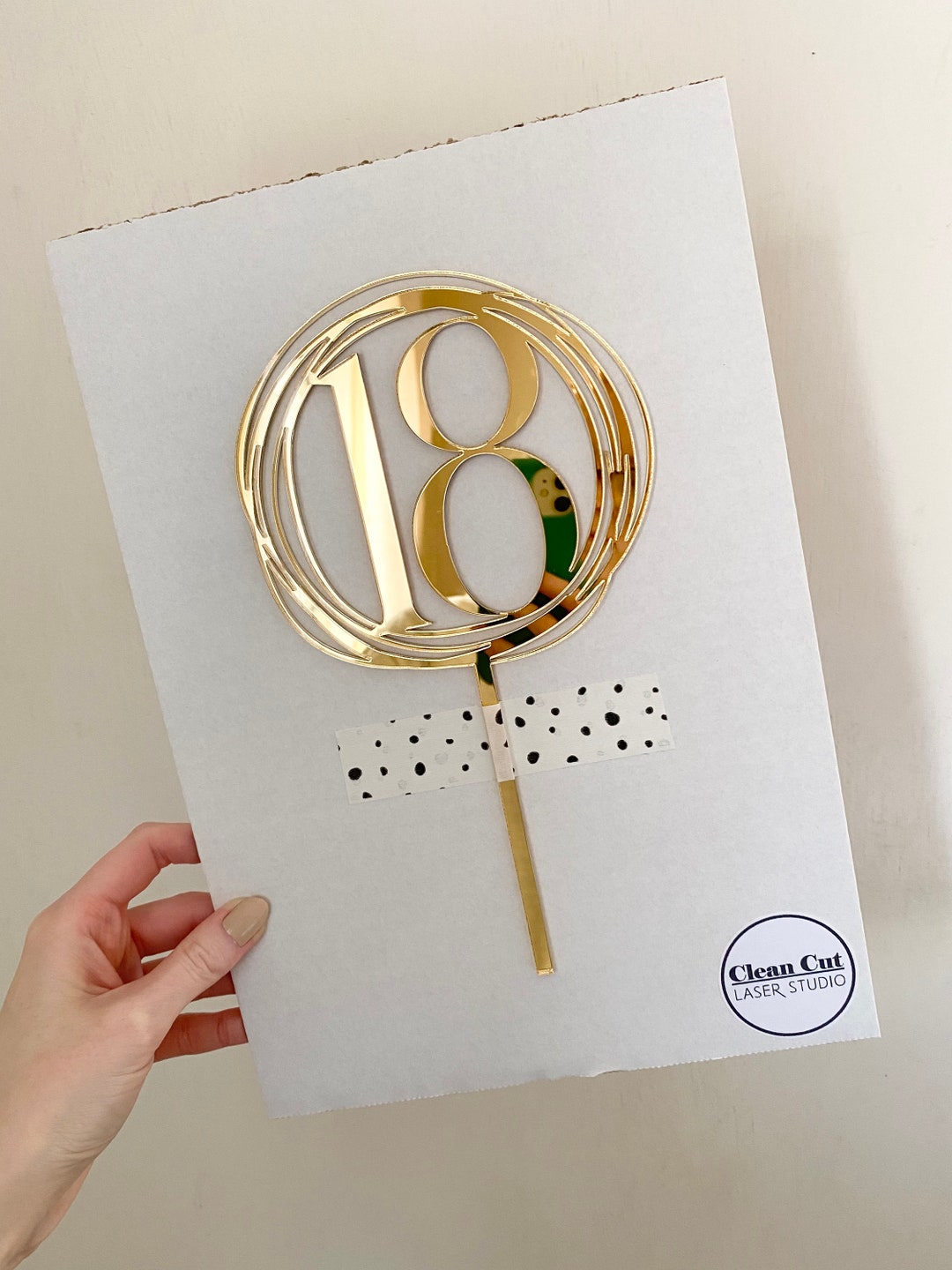 18 Cake Topper 18th Birthday Cake Topper Cake Decor - Etsy