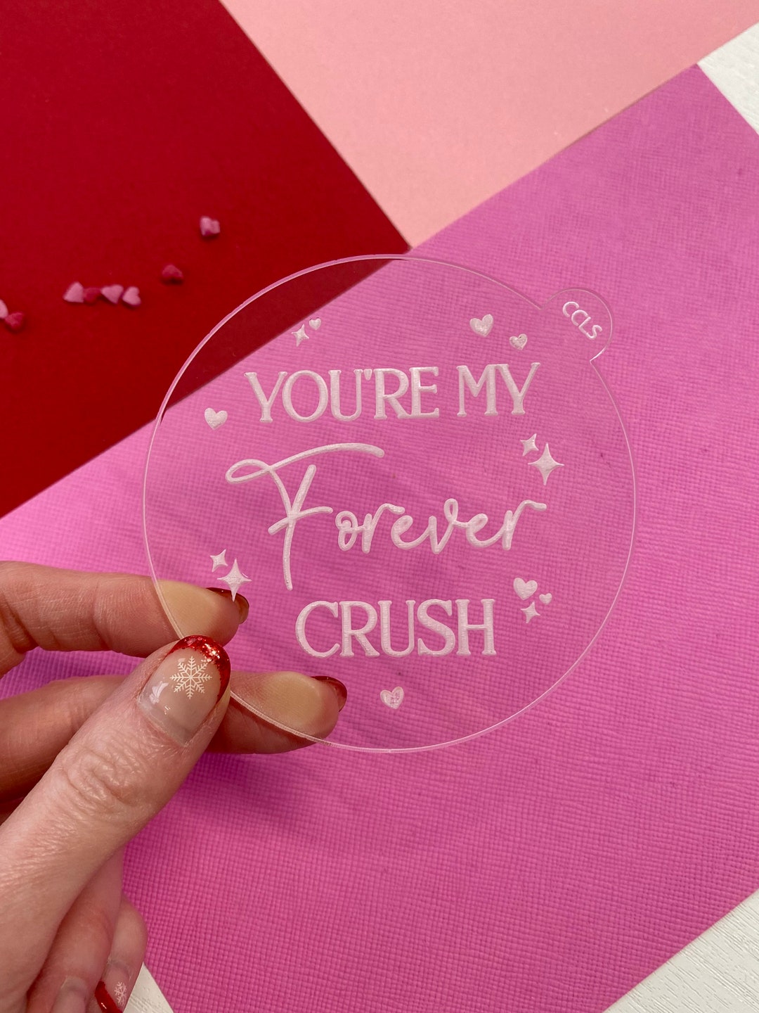 Acrylic Cookie Embosser - Cookie Cutter - Fondant Icing Embosser Stamp ...