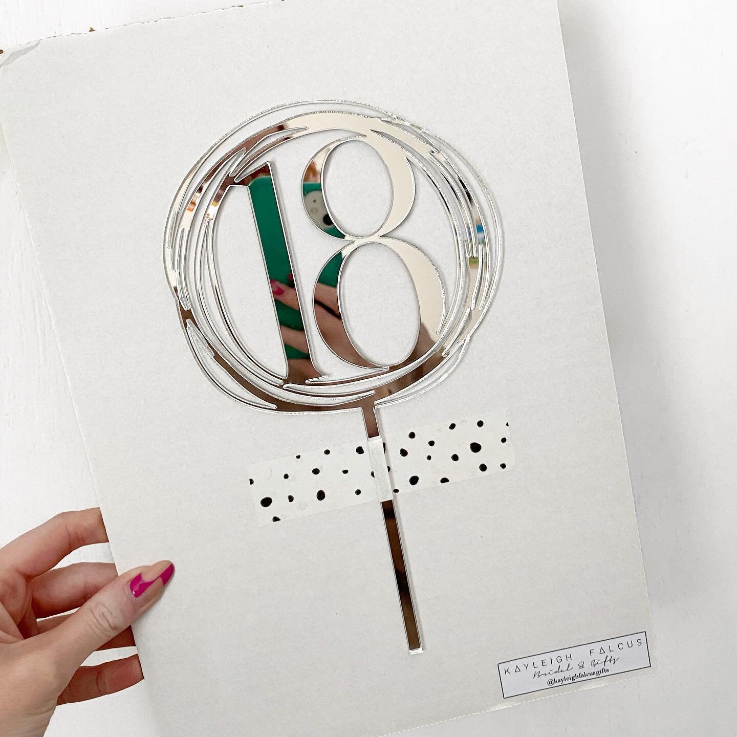 18 Cake Topper 18th Birthday Cake Topper Cake Decor - Etsy