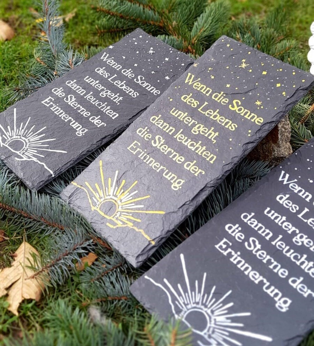 Grave Decoration, Mourning Sign, Memorial Sign for Grave, Funeral ...