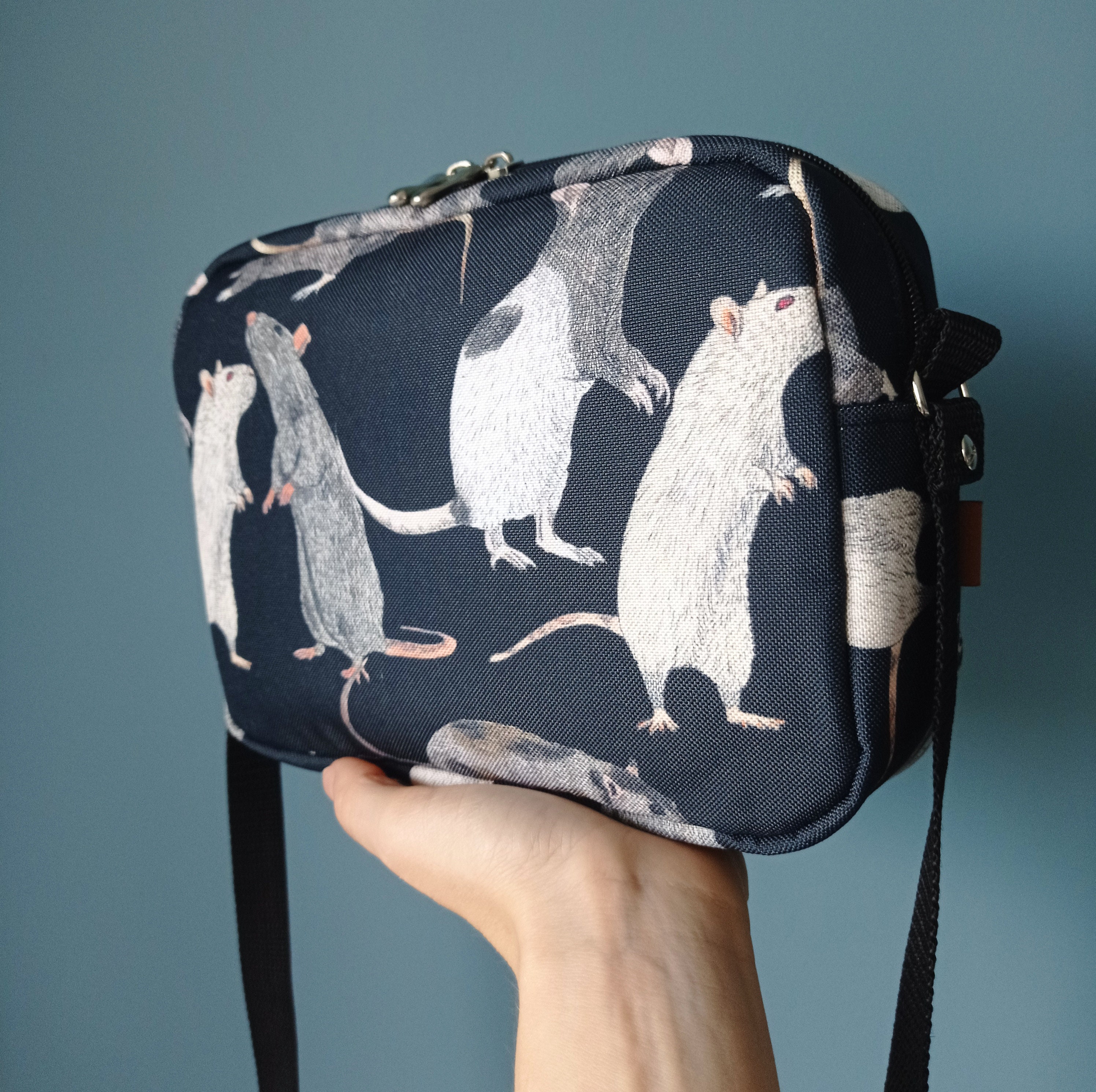 Rat Bag Rat Design Pet Rat Zipper Bag Rat Owner Gift Rat - Etsy