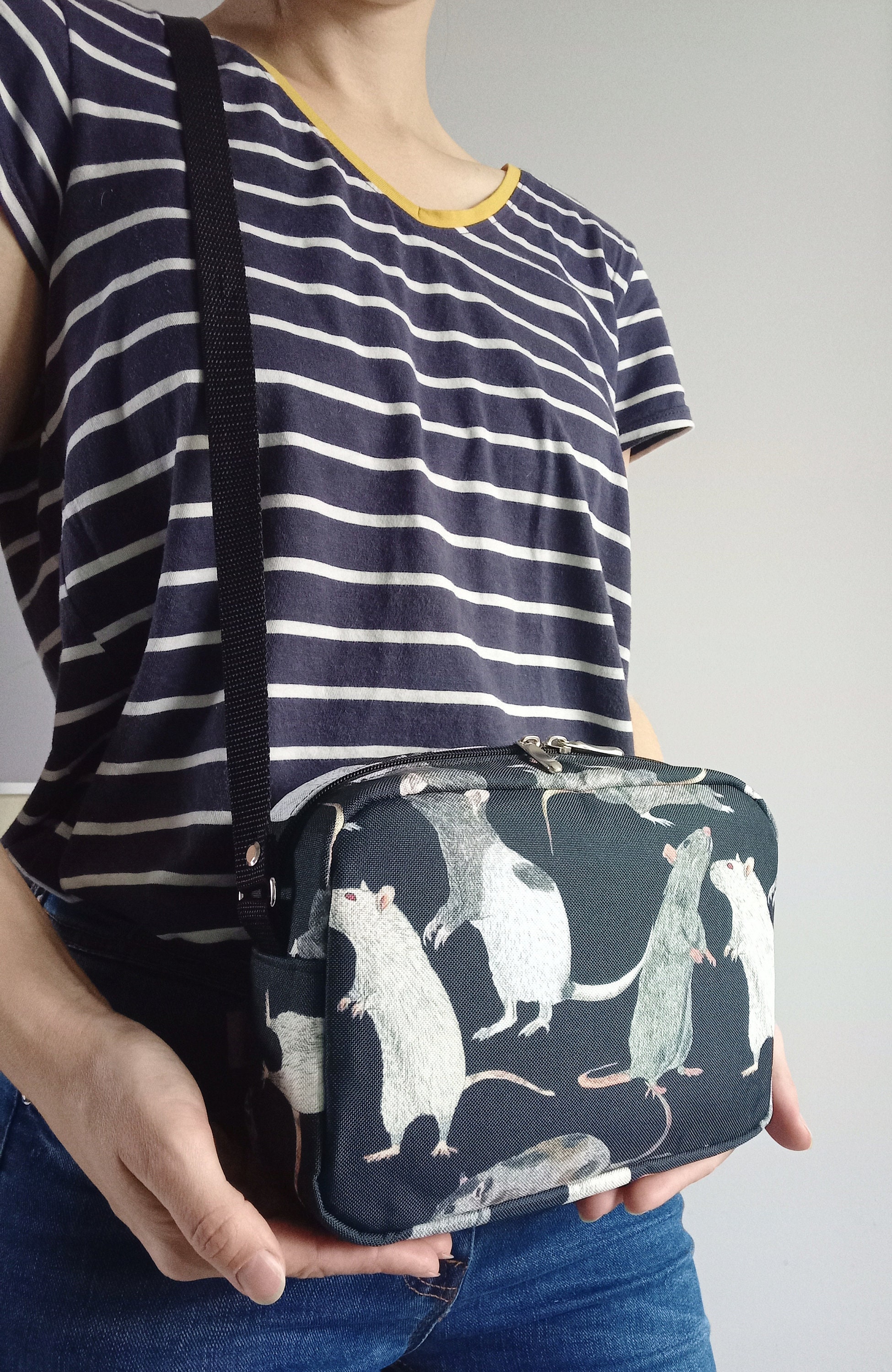 Rat Bag Rat Design Pet Rat Zipper Bag Rat Owner Gift Rat - Etsy