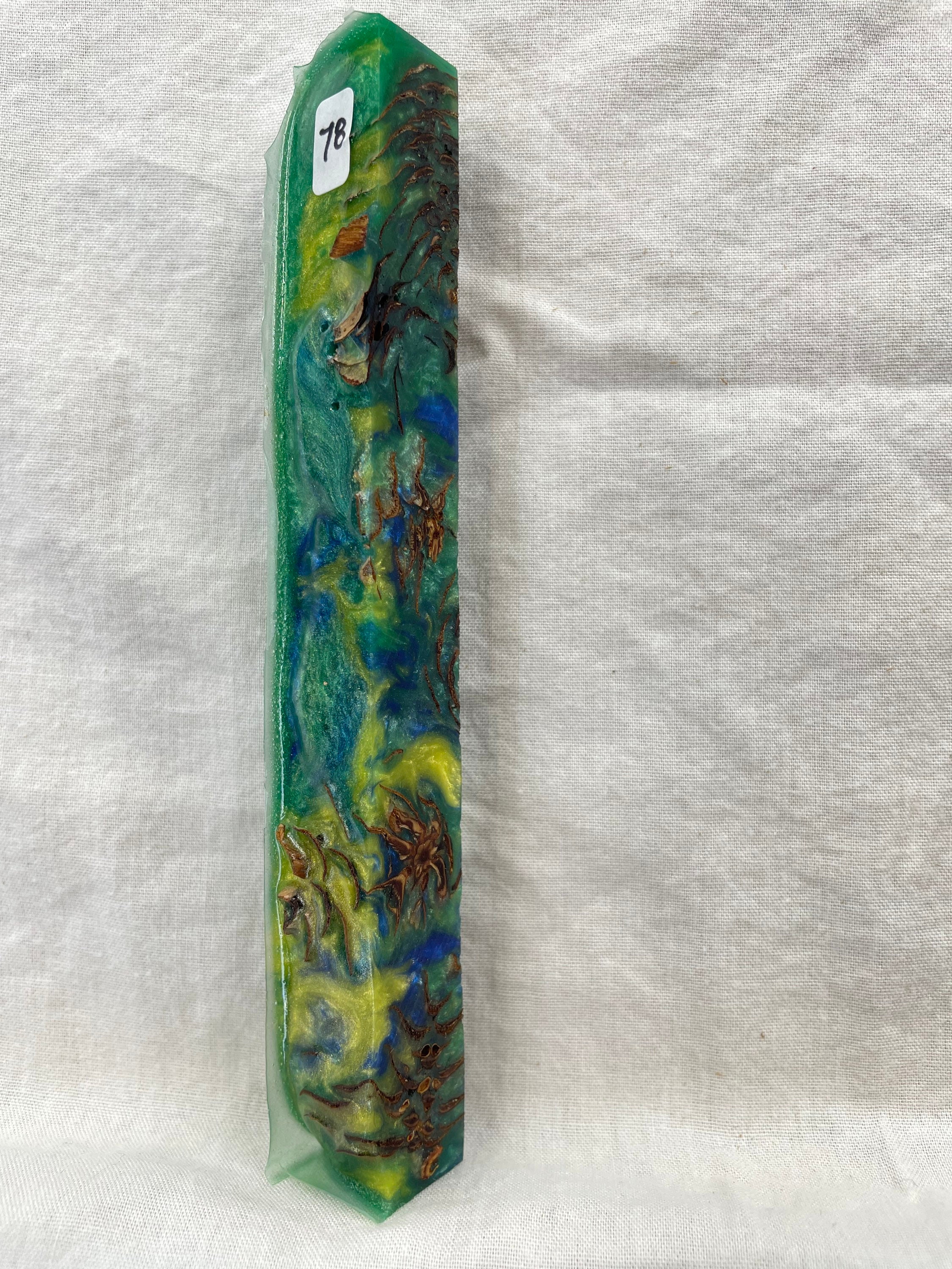 Hybrid Pen Blanks mahi Too Pinecone With Alumilite Resin and Premium ...