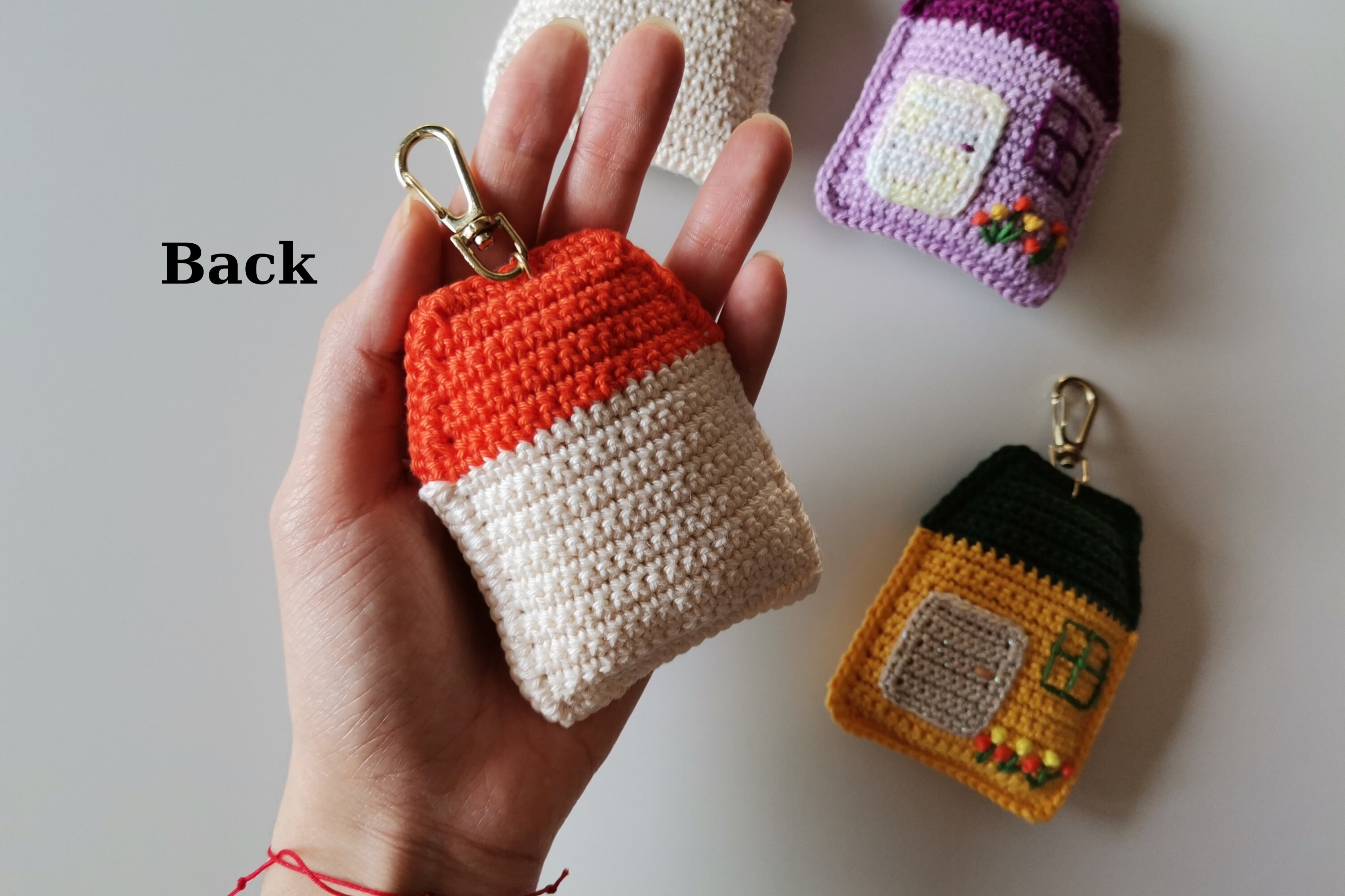Custom Amigurumi Home Keychain, Cute House Keychain for Valentine ...
