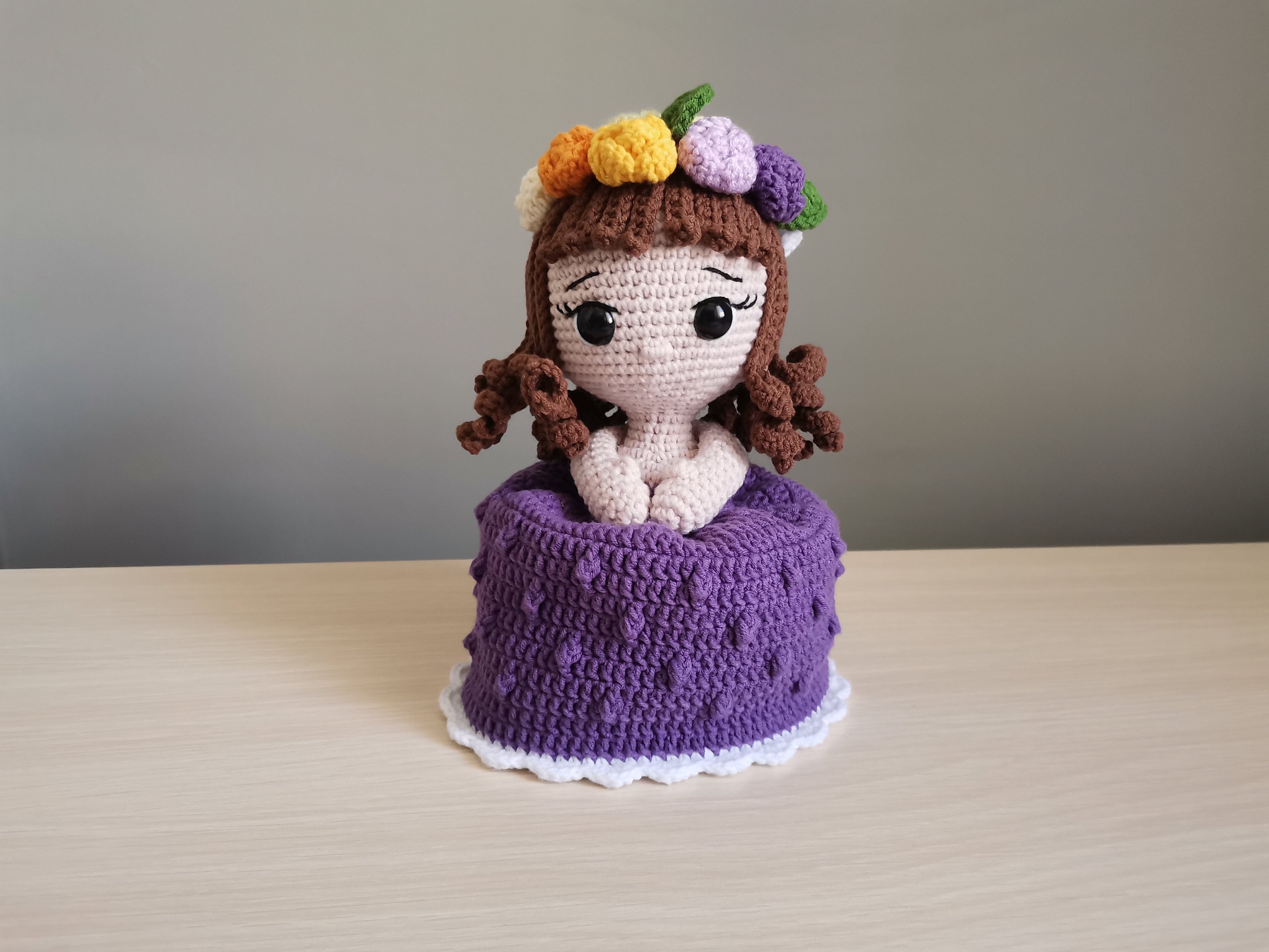 Reversible Amigurumi Flower Princess Doll, Valentine Gift, Mother's Day ...