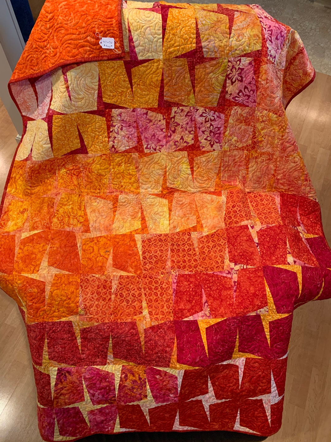 Fire Batik Quilt - Etsy