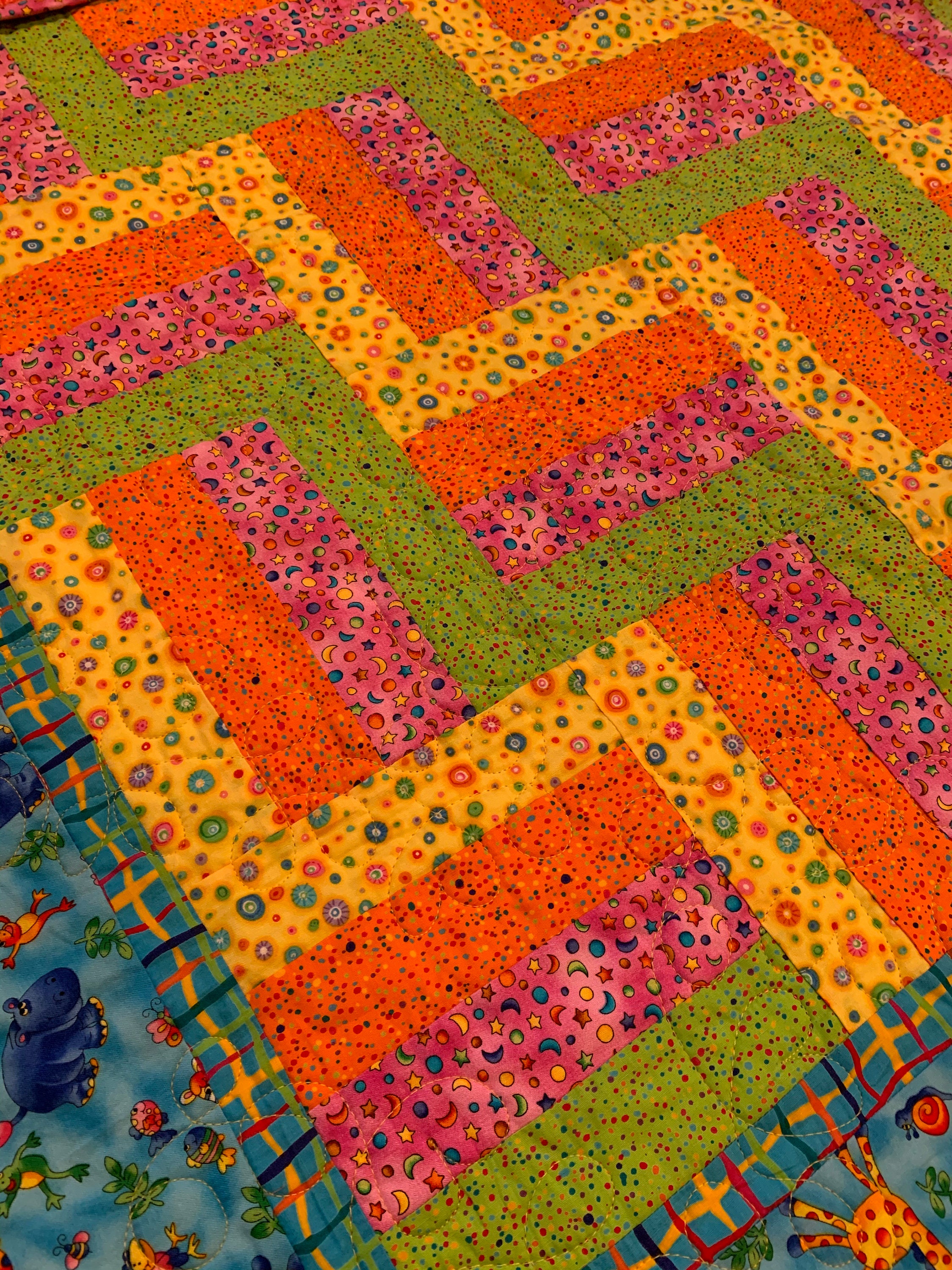 Jungle Split Rail Baby Quilt - Etsy