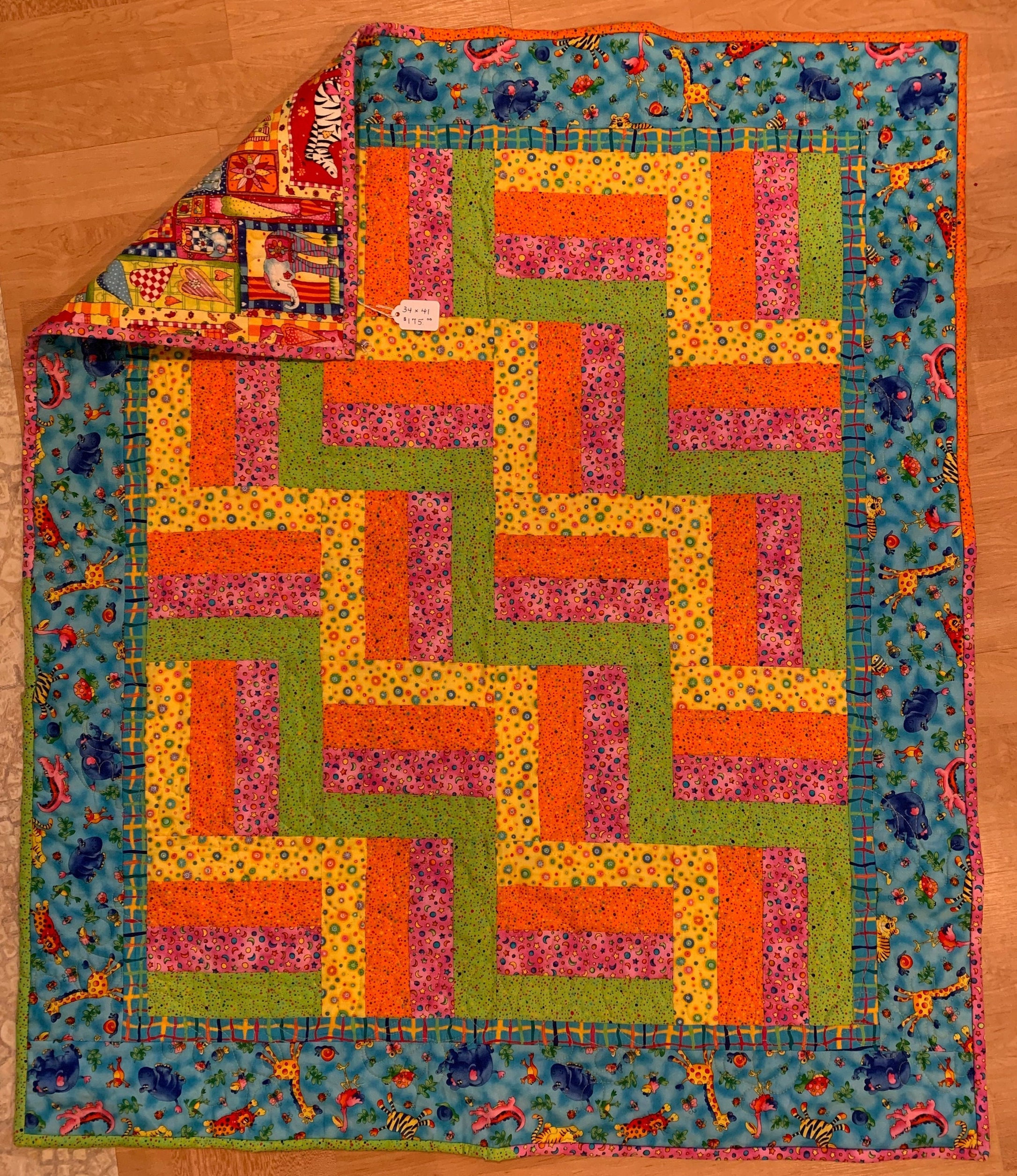 Jungle Split Rail Baby Quilt - Etsy