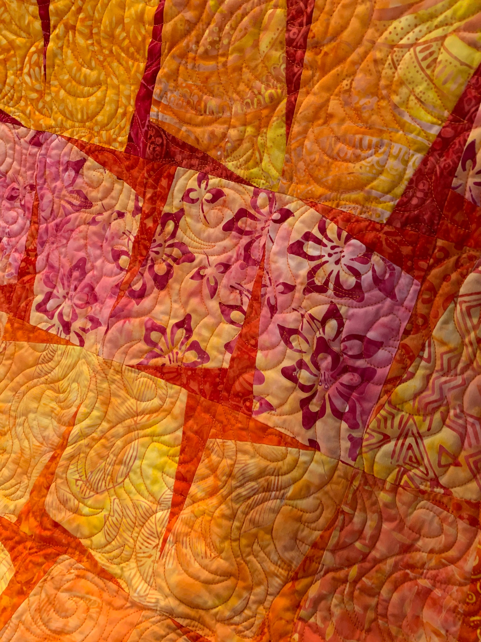 Fire Batik Quilt - Etsy