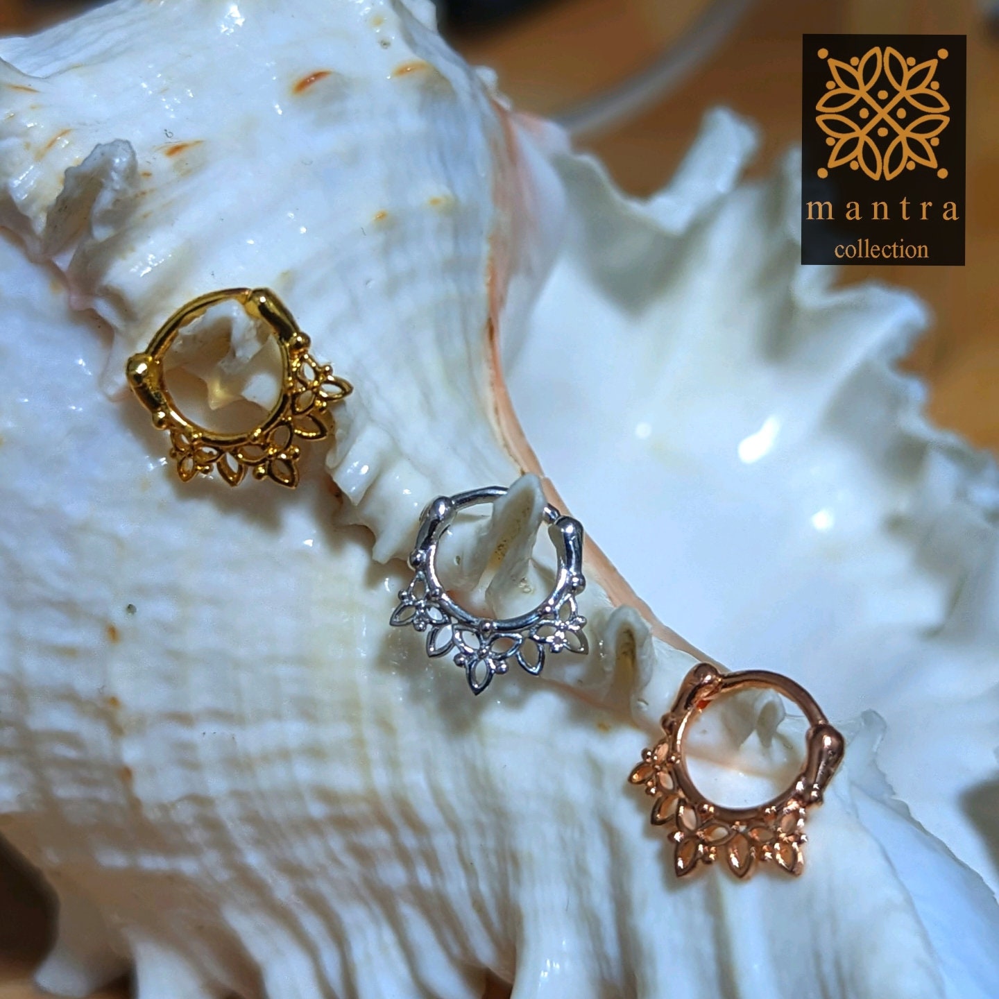 Beautiful Septum Rings , Custom Made , Hand-crafted in Gold and Silver ...