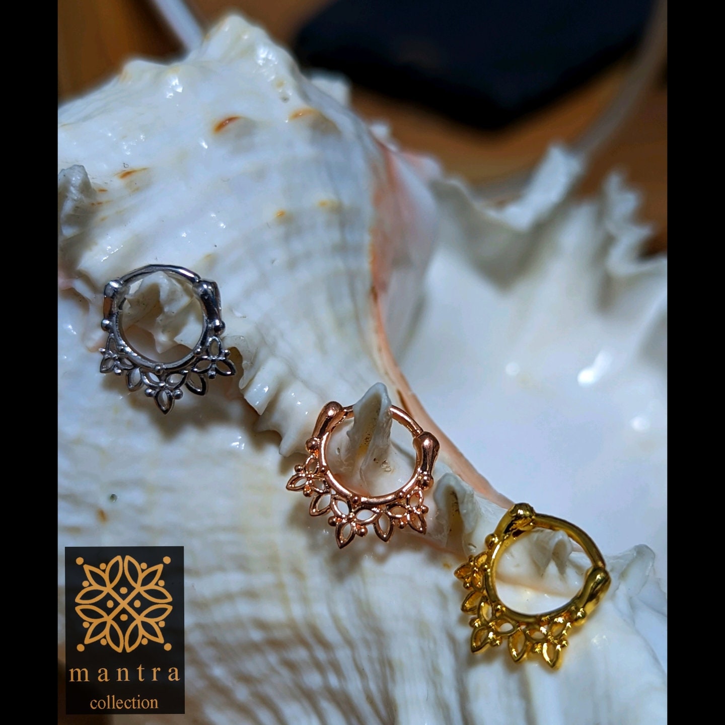 Beautiful Septum Rings , Custom Made , Hand-crafted in Gold and Silver ...