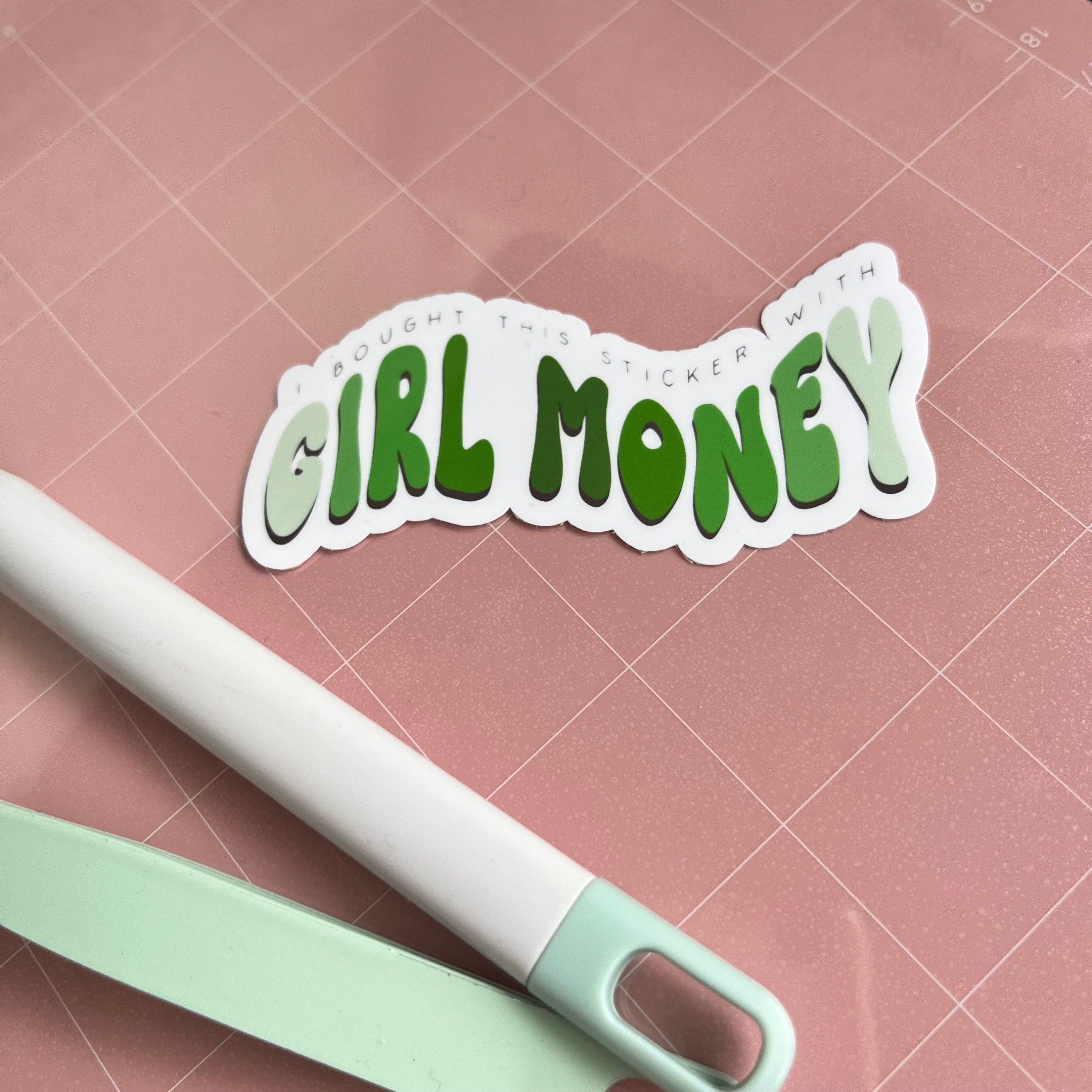 Girl Money Sticker, International Women's Day, Girl Math Sticker ...