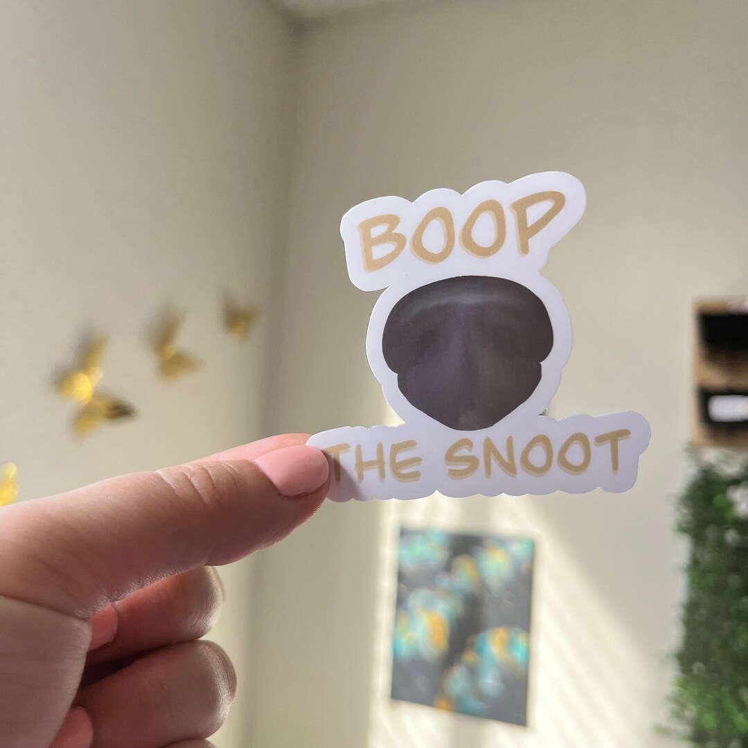 Boop the Snoot Sticker, Waterproof Sticker, Dog Treat Jar Sticker ...