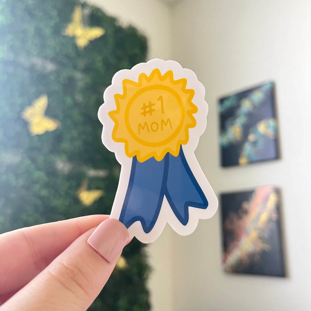 Mothers Day Stickers, 1 Mom Award Sticker, Sticker for Mom, Small Gifts ...