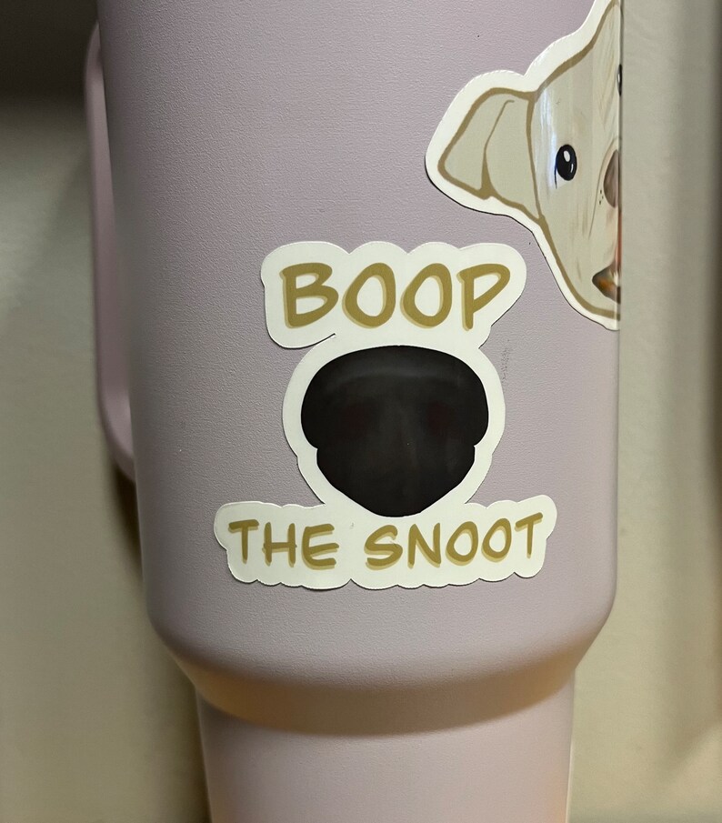 Boop the Snoot Sticker: Waterproof Vinyl Dog Decor - Etsy