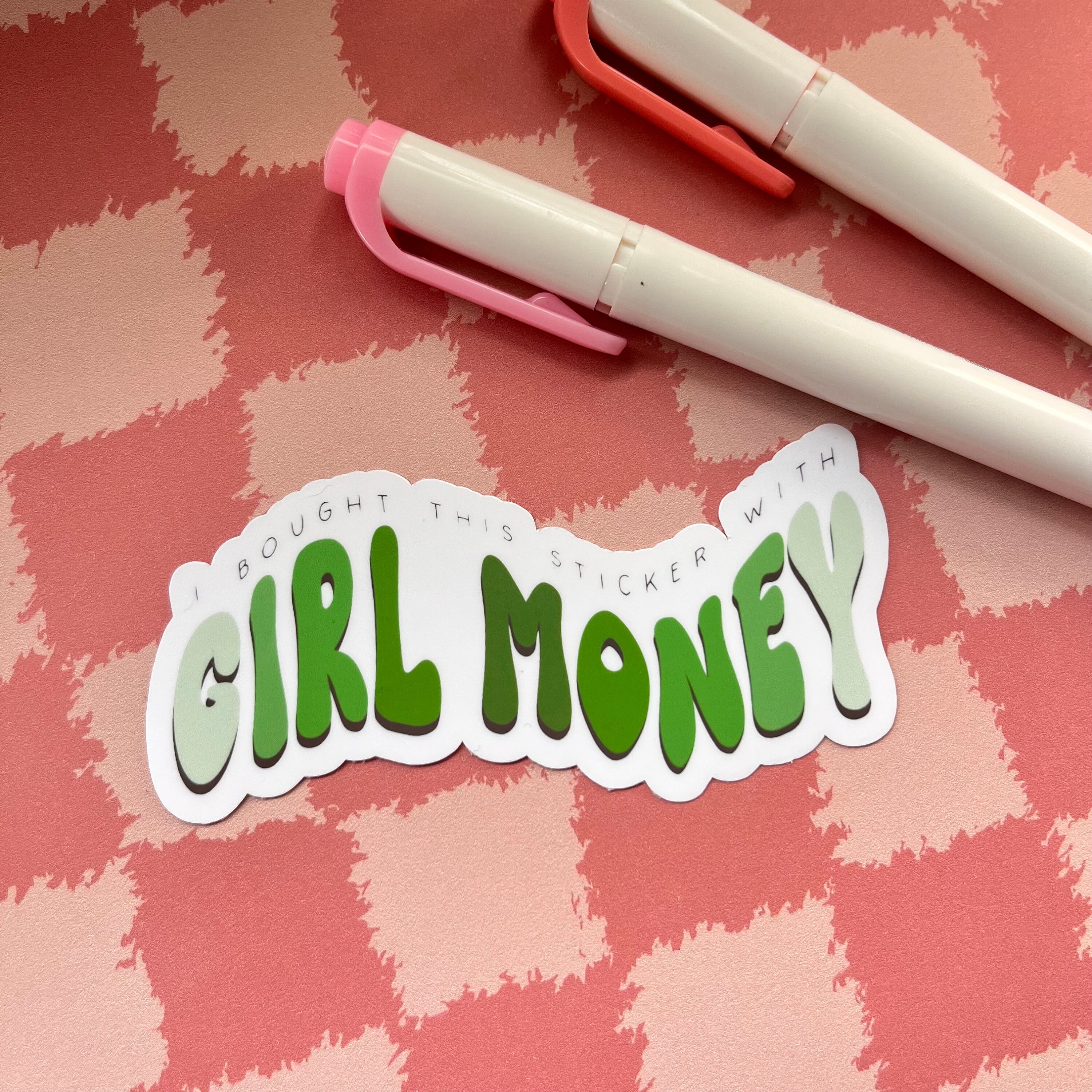 Girl Money Sticker, International Women's Day, Girl Math Sticker ...
