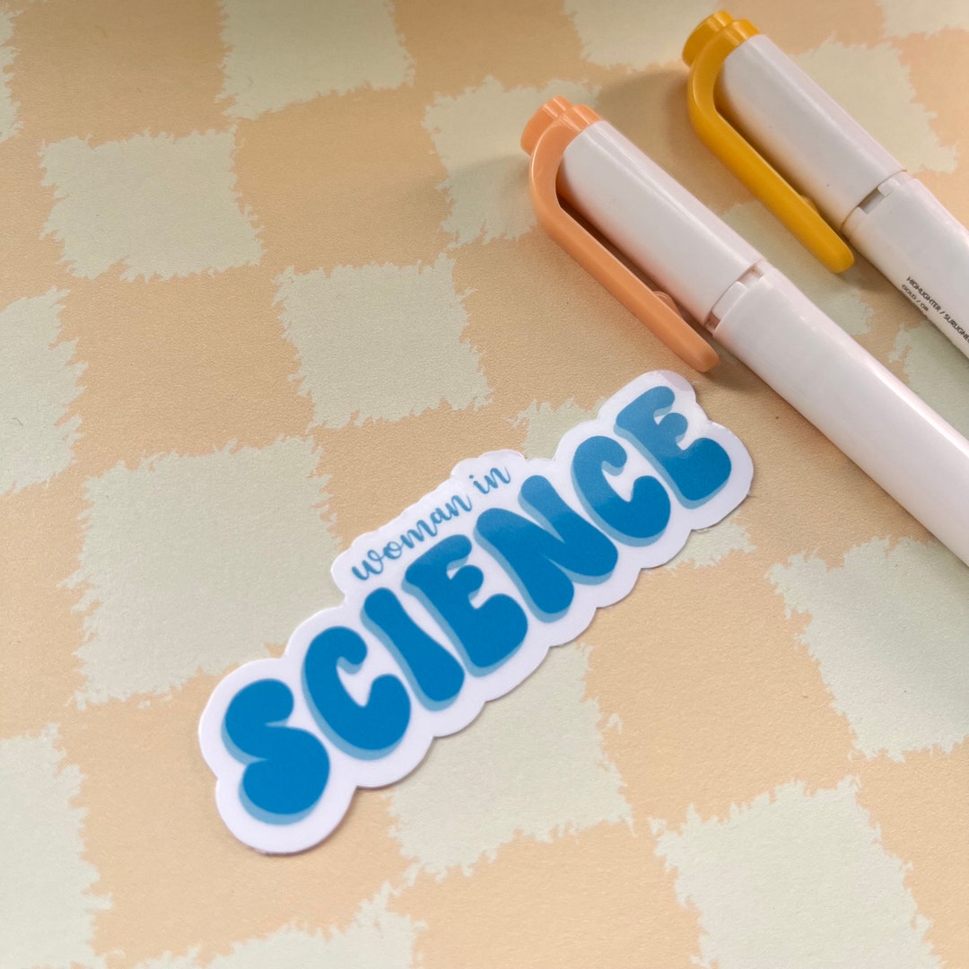 Woman in STEM Sticker: Waterproof Vinyl Feminist Decal - Etsy