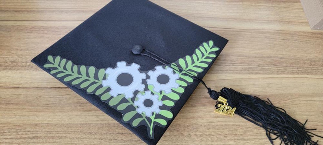 Engineer Graduation Cap Decor, Grad Cap Decoration, Graduation 2024 ...