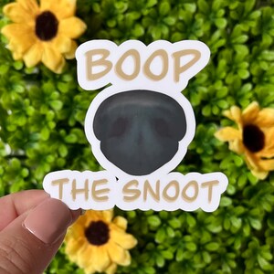 Boop the Snoot Sticker: Waterproof Vinyl Dog Decor - Etsy