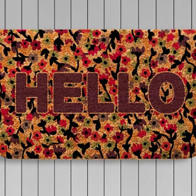 Hello Welcome Mat - Etsy