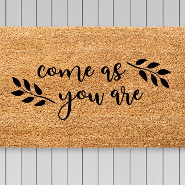 Come as You Are Doormat - Etsy
