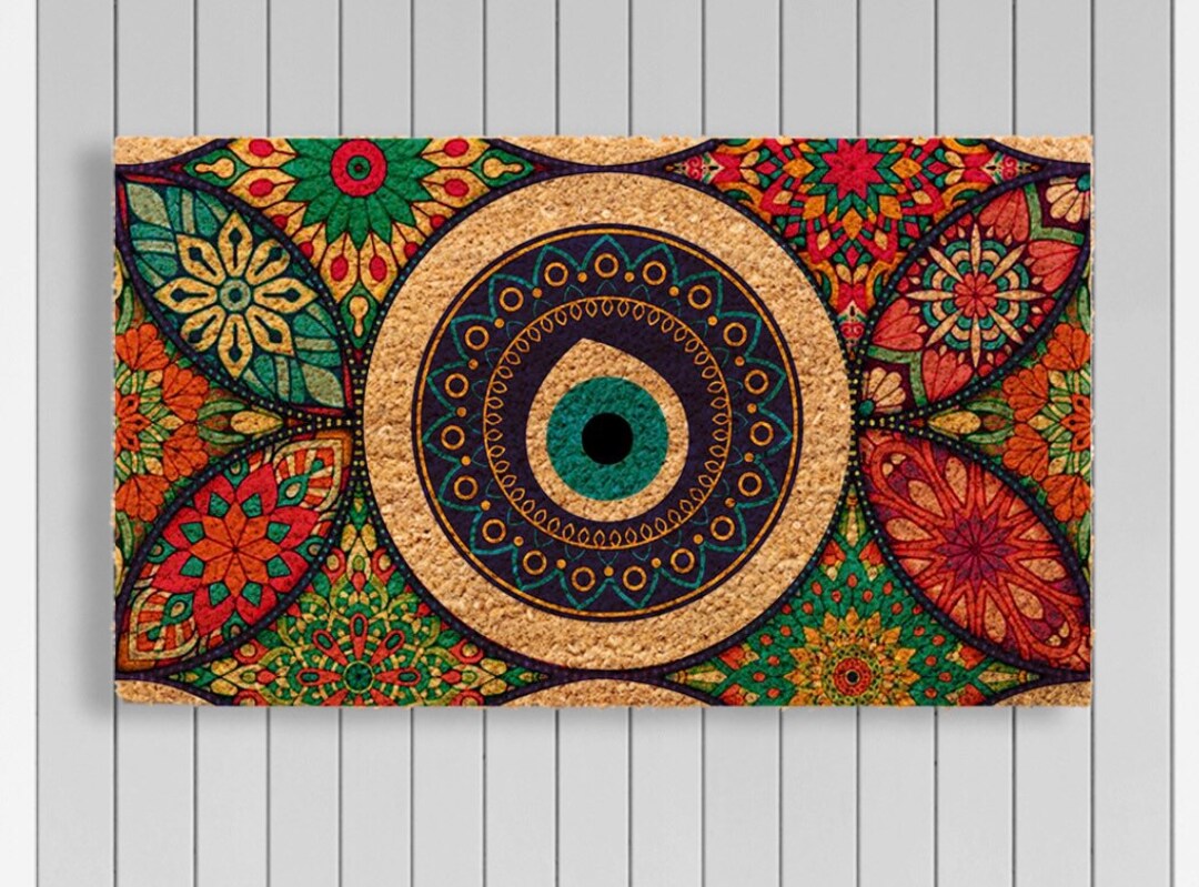 Evil Eye Doormat ,guard Eye Doormat, Home Decor ,welcome Rug ...