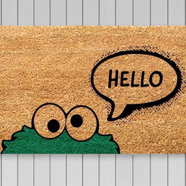 Hello Doormat - Etsy