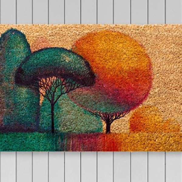 Front Door Mat Art - Etsy