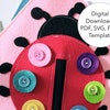 Ladybug Quiet Book Pattern PDF Pattern Sewing Patterns Felt Sewing ...