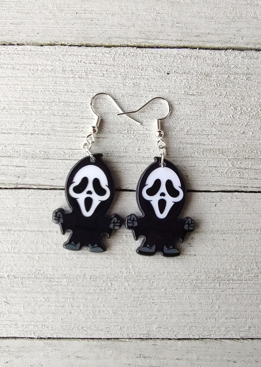 Ghost Face Earrings Scream Earrings Horror Movie Earrings Halloween ...