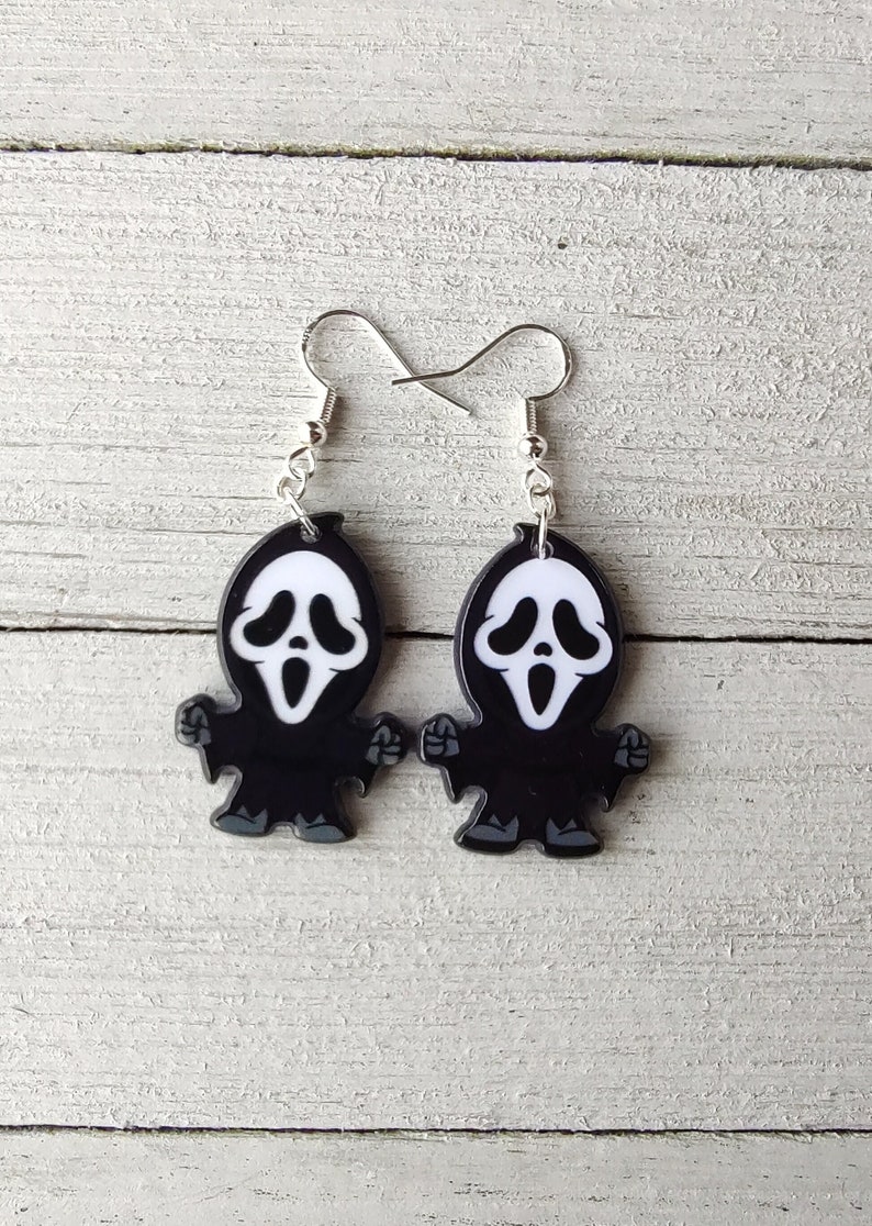Ghost Face Earrings Scream Earrings Horror Movie Earrings Halloween ...
