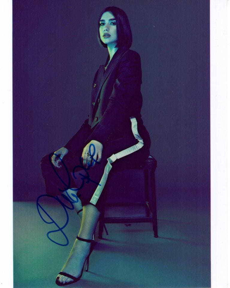 Dua Lipa Signed 8x10 Photo W/ Hologram Coa - Etsy