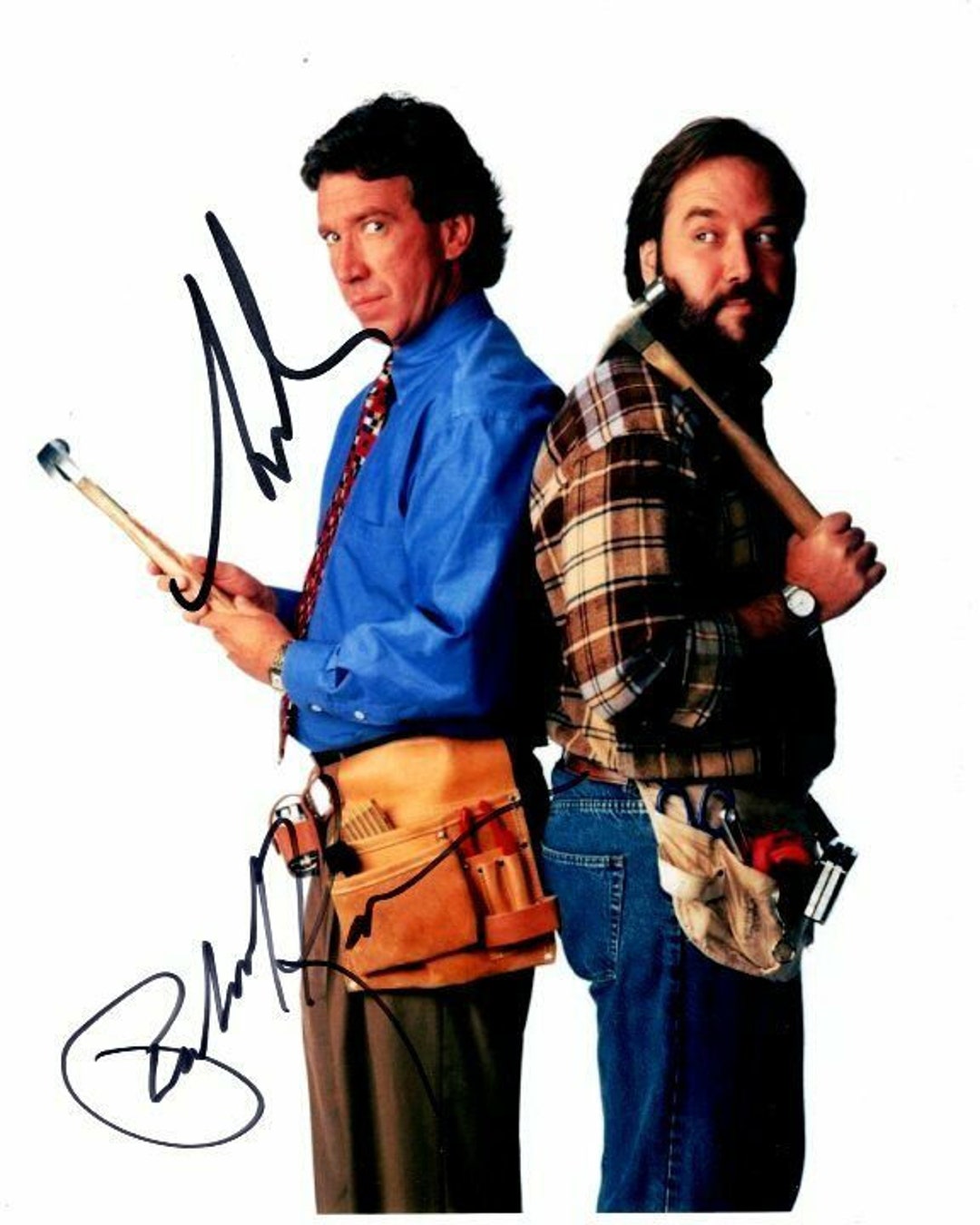 Tim Allen and Richard Karn Signed Home Improvement Photo W/ Hologram ...