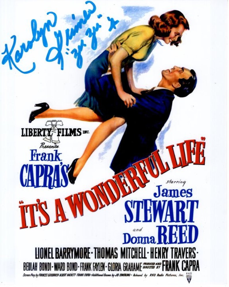 Karolyn Grimes Signed 8x10 It's A Wonderful Life Zuzu Photo W/ Hologram ...