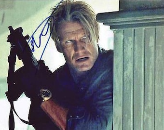 Dolph Lundgren Signed Autographed 8x10 Universal Soldier Andrew Scott ...