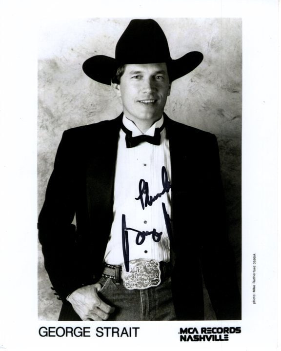George Strait Signed 8x10 Photo W/ Hologram Coa - Etsy