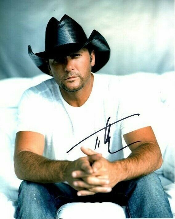 Tim Mcgraw Signed 8x10 Photo W/ Hologram Coa - Etsy