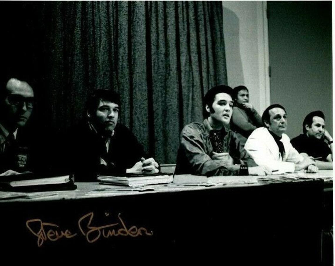 Steve Binder Signed W/ Elvis Presley Photo W/ Hologram Coa - Etsy