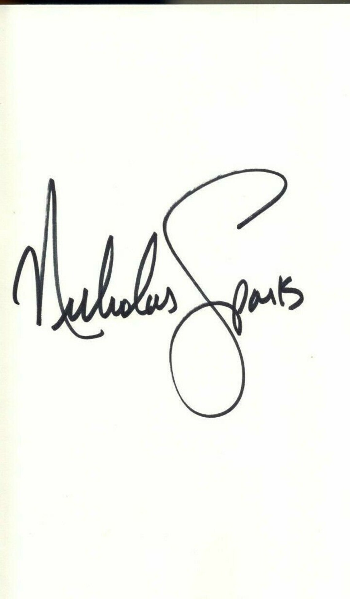 Nicholas Sparks Signed 1st Edition Book W/ Hologram Coa - Etsy